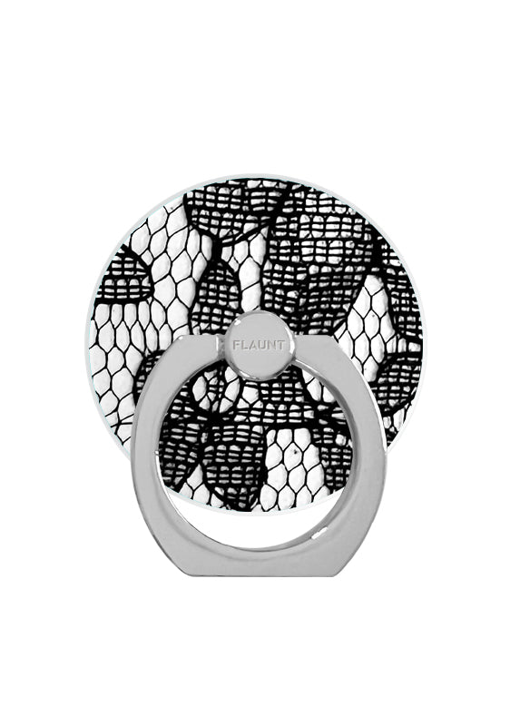 Black Crocodile Phone Ring Holder - FLAUNT cases