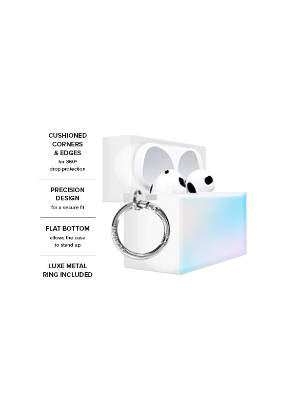 Iridescent Satin SQUARE AirPods Case | FLAUNT