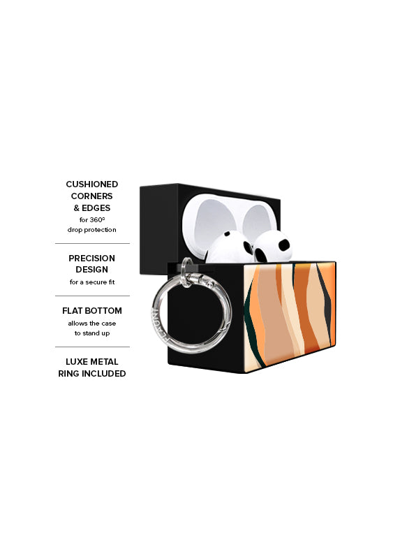 Neutral Print SQUARE AirPods Case | FLAUNT