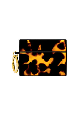Tortoise Print SQUARE AirPods Case | FLAUNT