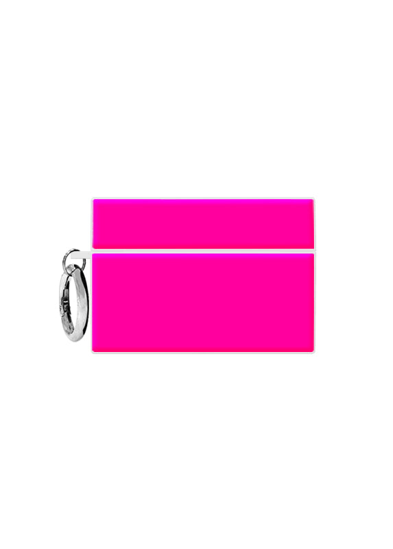 Neon Pink SQUARE AirPods Case | FLAUNT