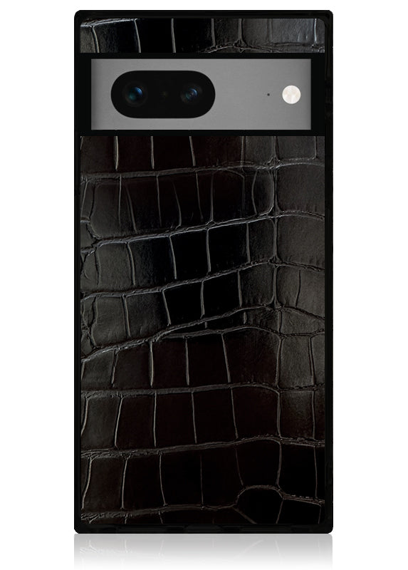 Black Crocodile Pixel Case | The SQUARE® Phone Case - FLAUNT cases