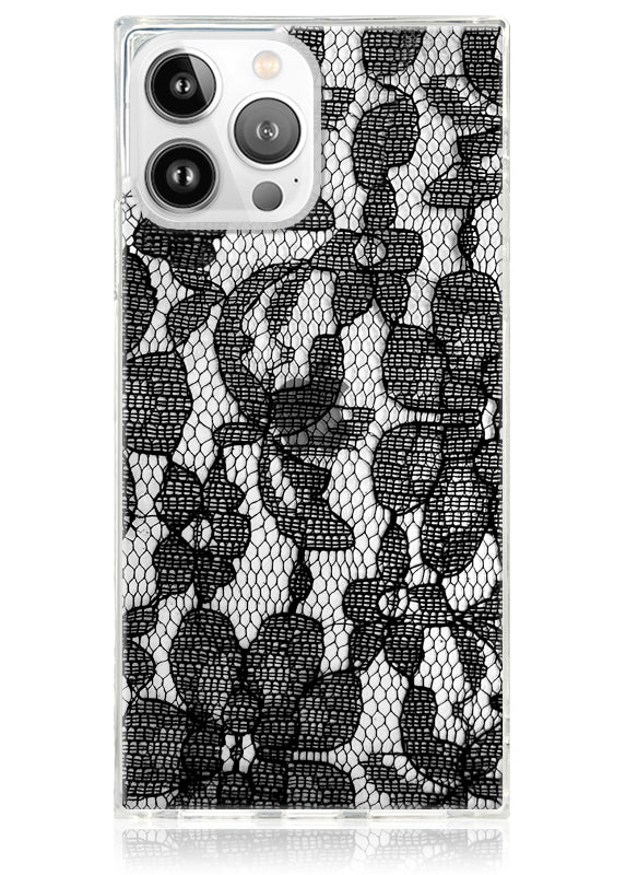 Black Lace SQUARE® iPhone Case - FLAUNT cases