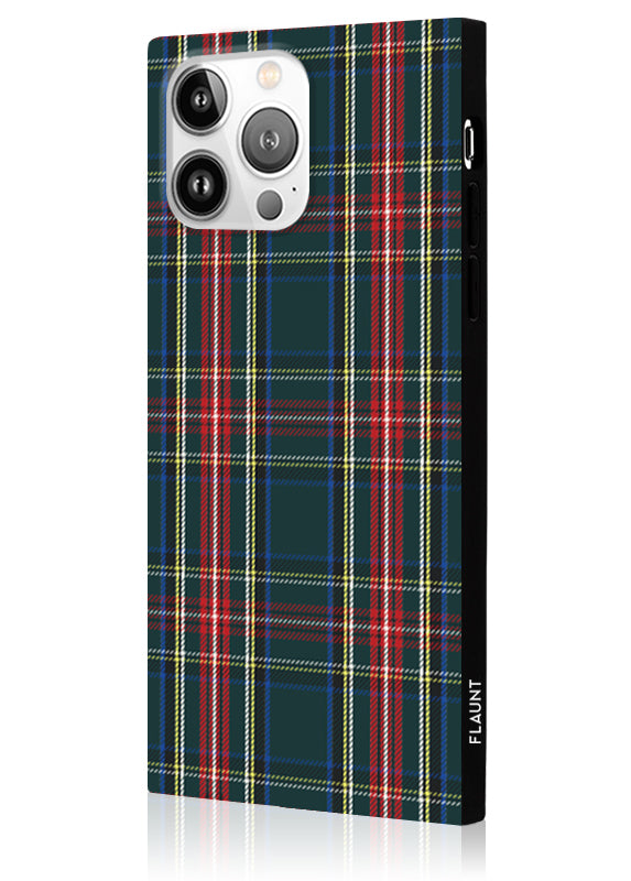 Green Plaid SQUARE® iPhone Case - FLAUNT cases