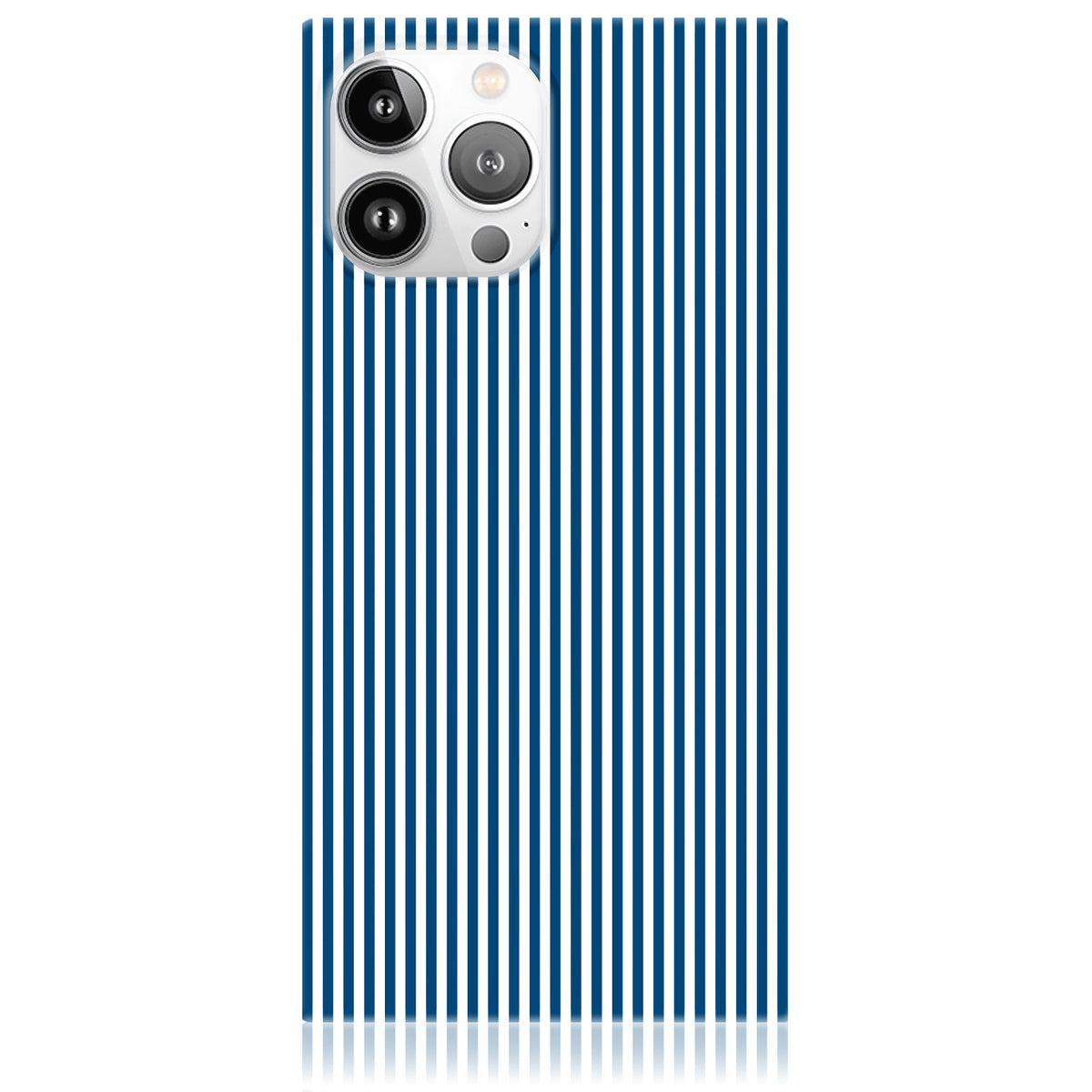 Blue & White Oxford Stripe iPhone Case | The SQUARE® Case - FLAUNT cases