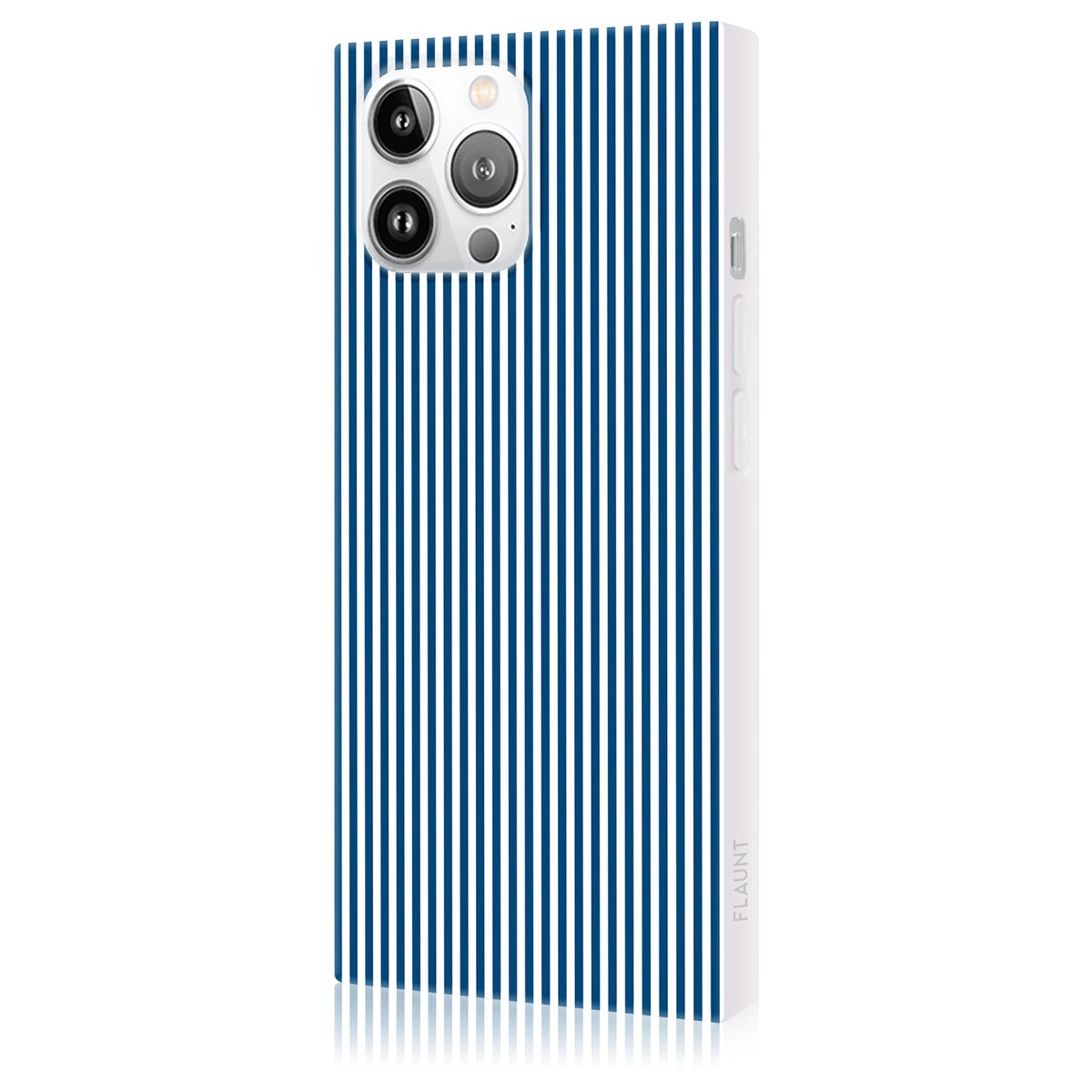 Blue & White Oxford Stripe iPhone Case | The SQUARE® Case - FLAUNT cases