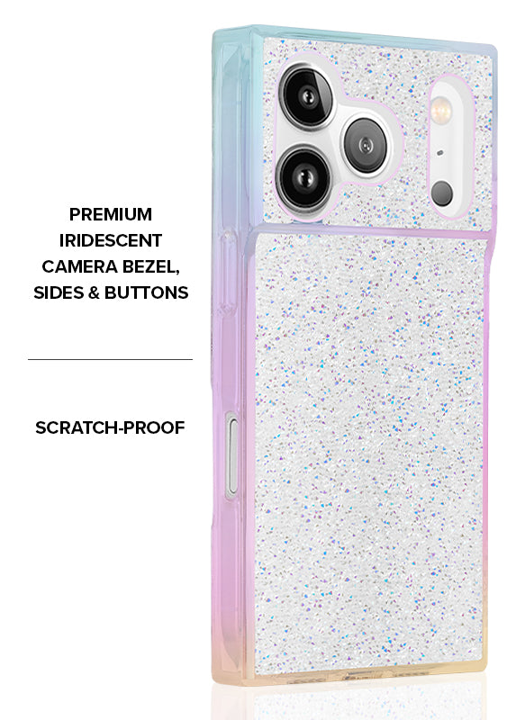 SQUARE® Iridescent Crystal Elegance iPhone Case | FLAUNT