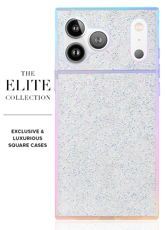 SQUARE® Iridescent Crystal Elegance iPhone Case | FLAUNT