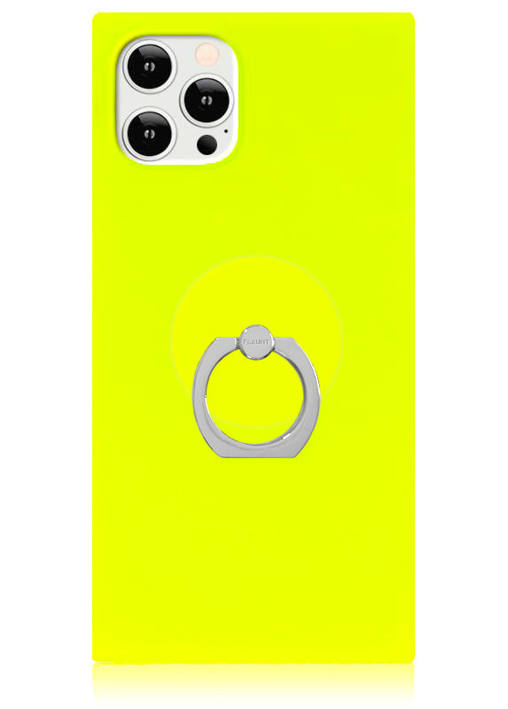 Neon Yellow Phone Ring Holder - FLAUNT cases