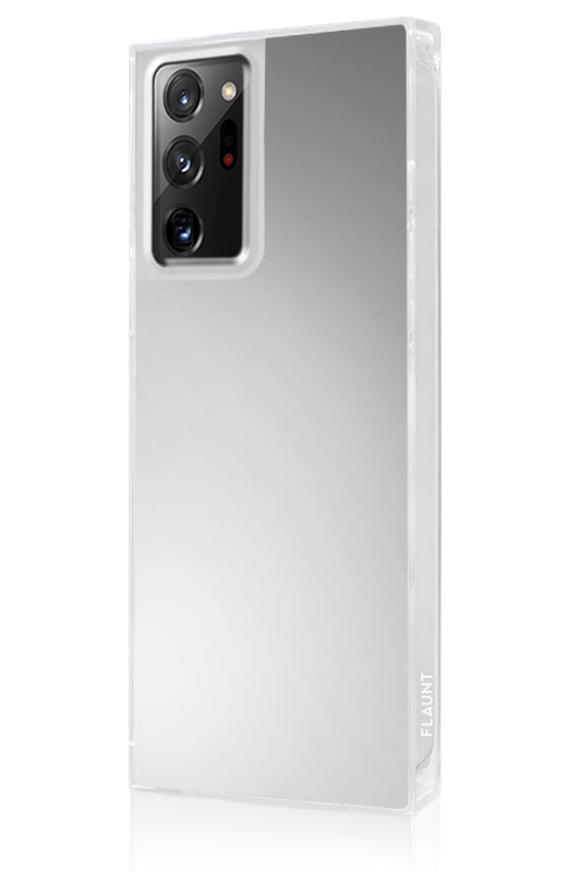 Metallic Silver Mirror SQUARE® Galaxy Case | FLAUNT