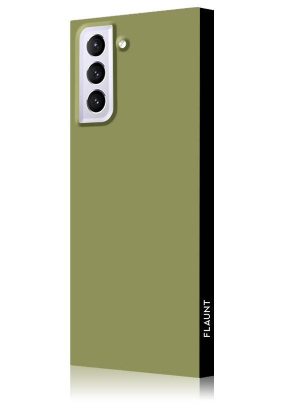 Olive Green SQUARE® Galaxy Case | The SQUARE® Phone Case - FLAUNT cases