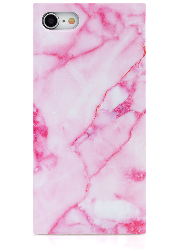 Pink Marble SQUARE® iPhone Case - FLAUNT cases