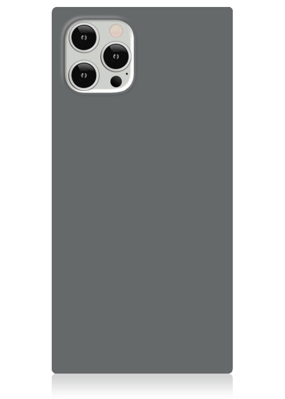Matte Gray Square® iPhone Case | FLAUNT