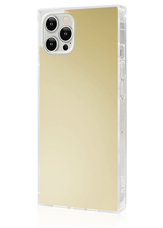 Metallic Gold Mirror SQUARE® iPhone Case | FLAUNT