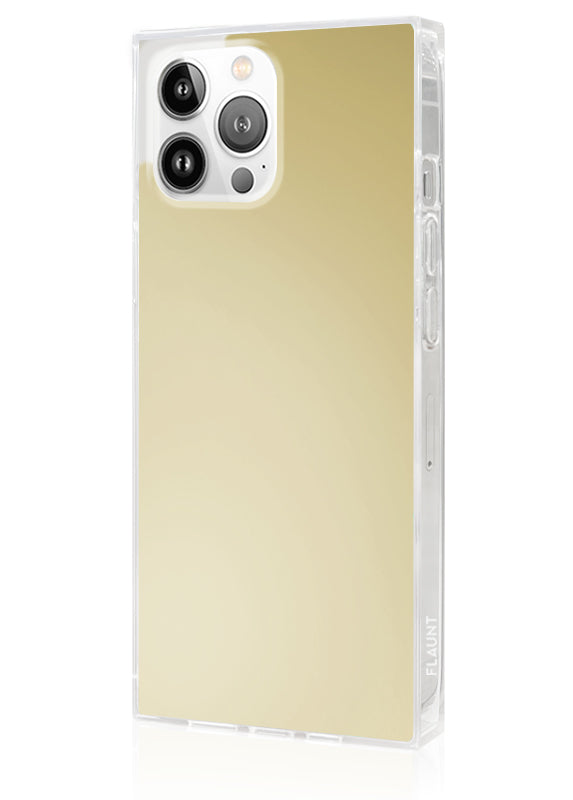 Metallic Gold Mirror SQUARE® iPhone Case | FLAUNT