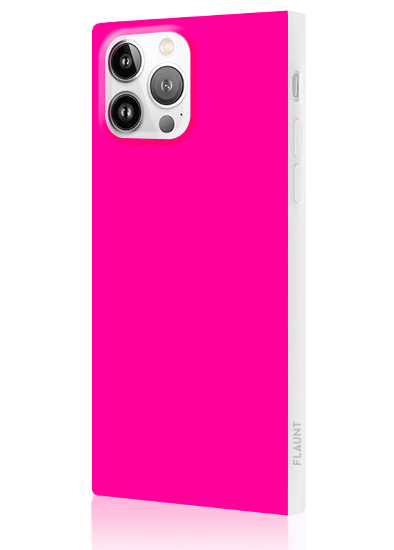 Neon Pink iPhone Case | The SQUARE® Phone Case - FLAUNT cases