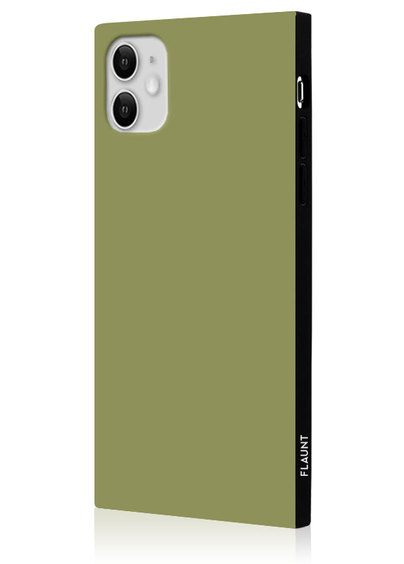 Olive Green SQUARE® iPhone Case | FLAUNT