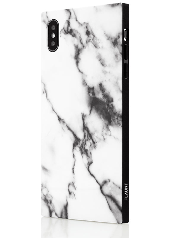 White Marble iPhone Case | The SQUARE® Phone Case - FLAUNT cases