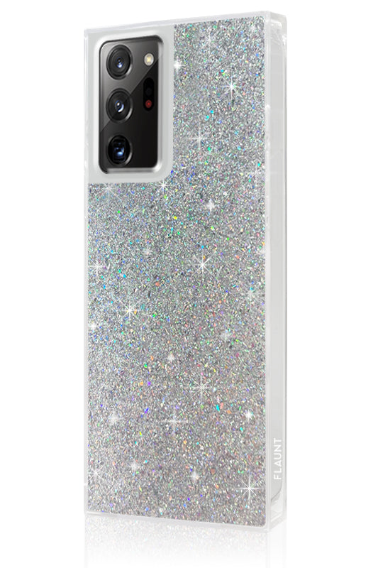Silver Glitter SQUARE® Galaxy Case | FLAUNT