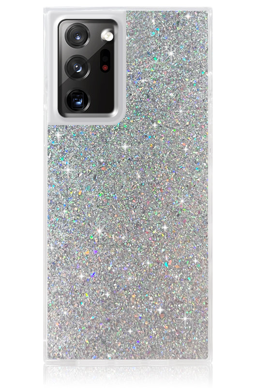 Silver Glitter SQUARE® Galaxy Case | FLAUNT